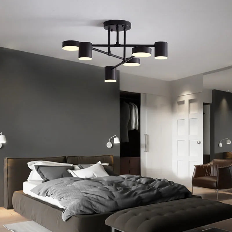 Elegant 6 Lights Ceiling Light with Adjustable Mood Lighting for Moder ...